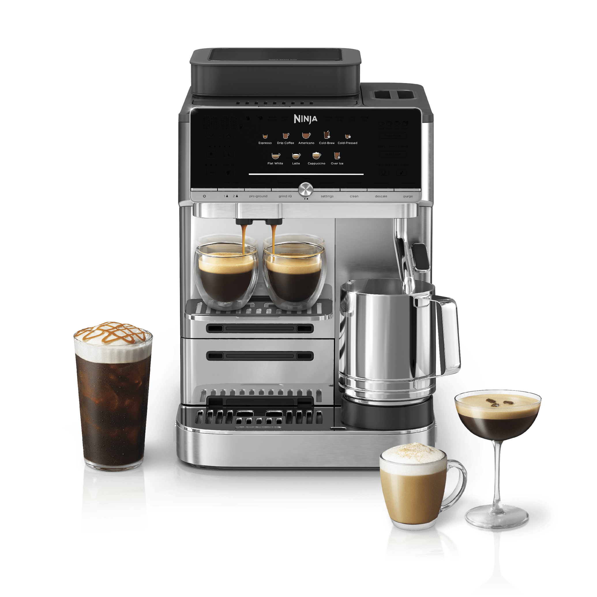 Ninja AutoBarista™ Fully Automatic Espresso Machine in Stainless Steel ...