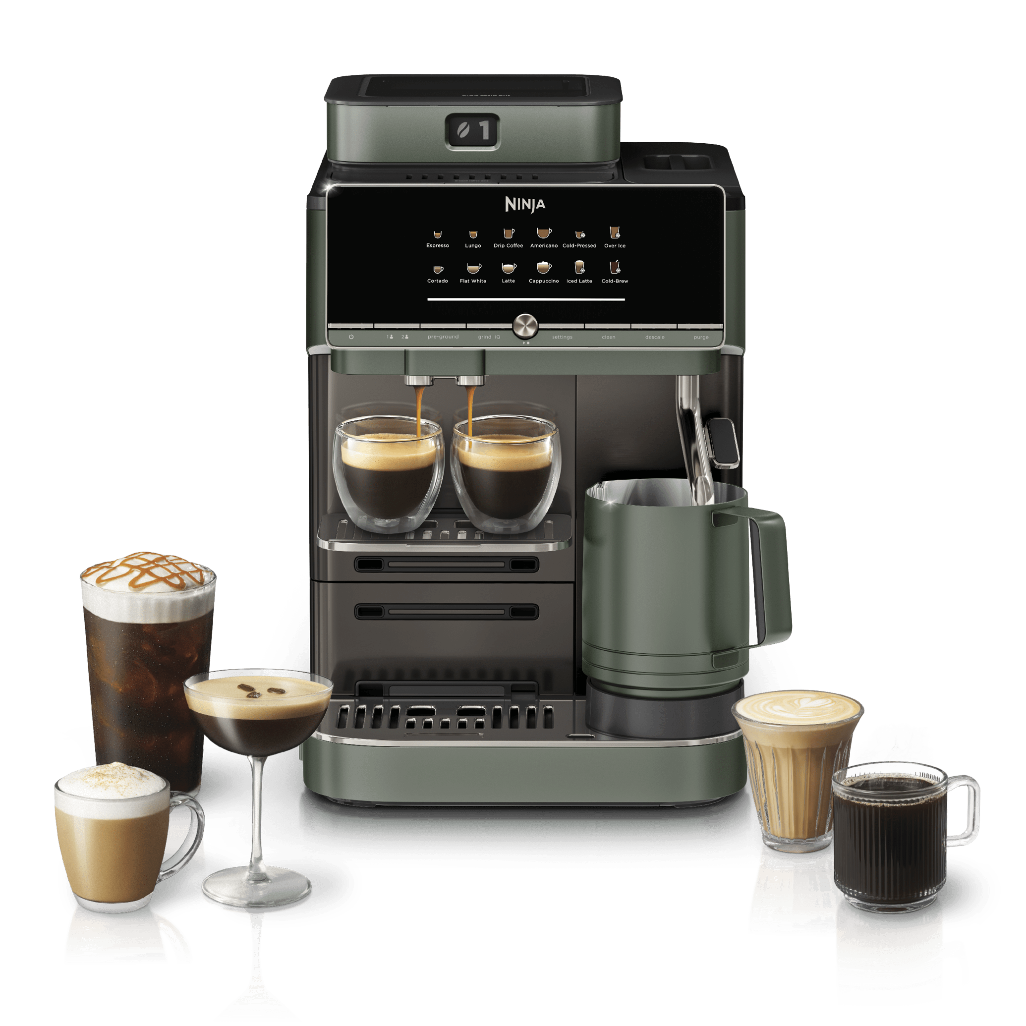 Ninja AutoBarista™ Pro Fully Automatic Espresso Machine in Vista Green ...