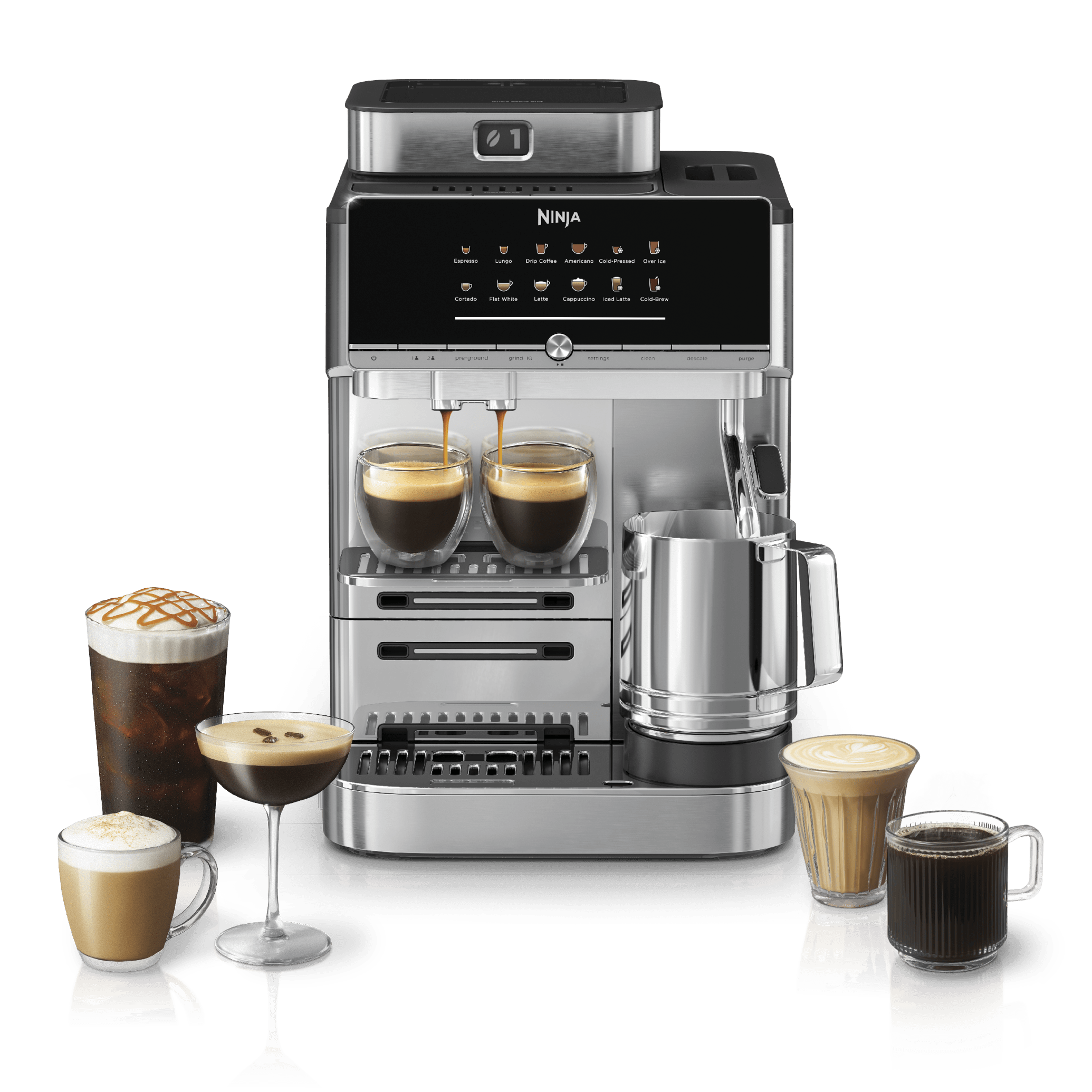 Ninja AutoBarista™ Pro Fully Automatic Espresso Machine in Stainless ...