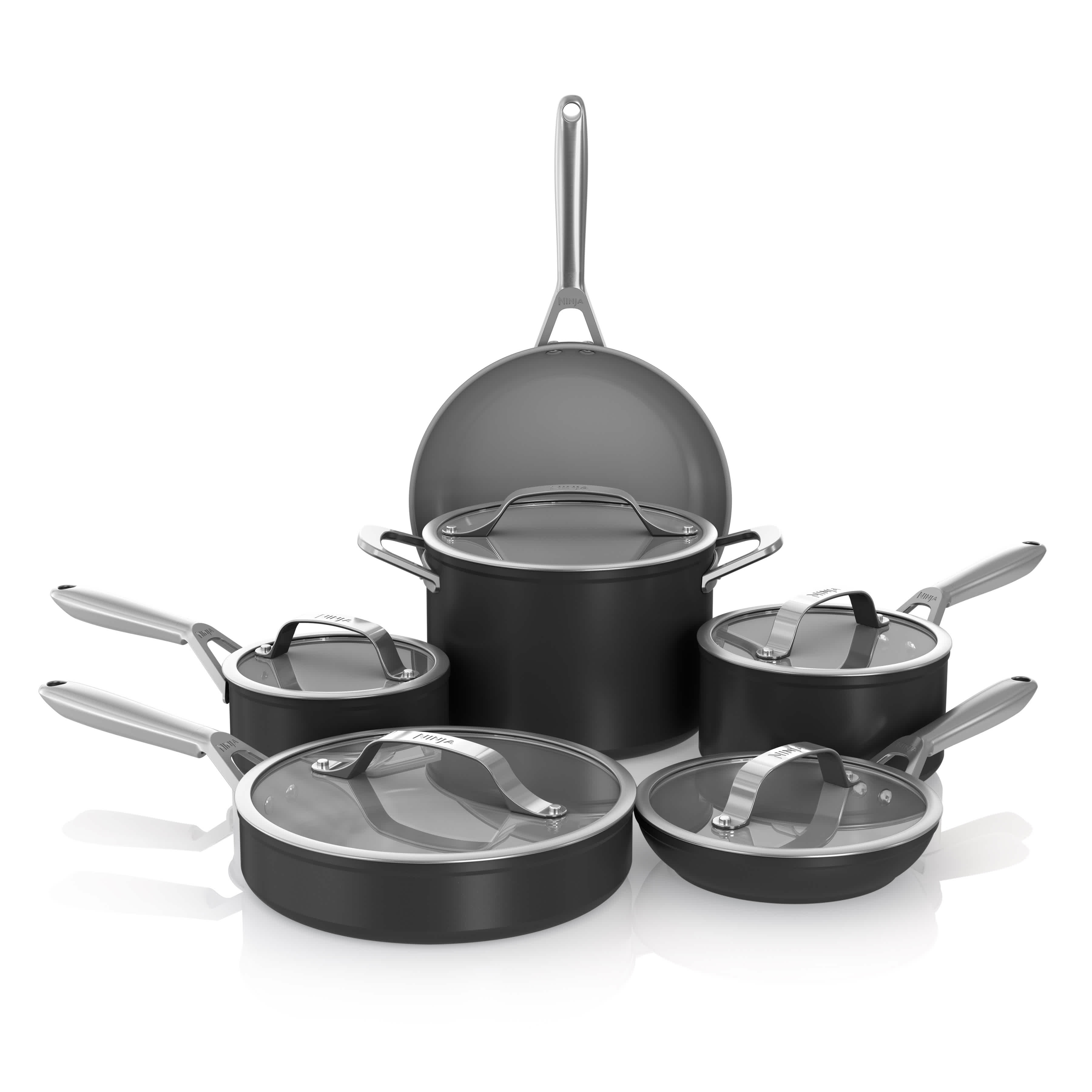 Ninja® Ceramic Pro 11-Piece Cookware Set Black | SharkNinja