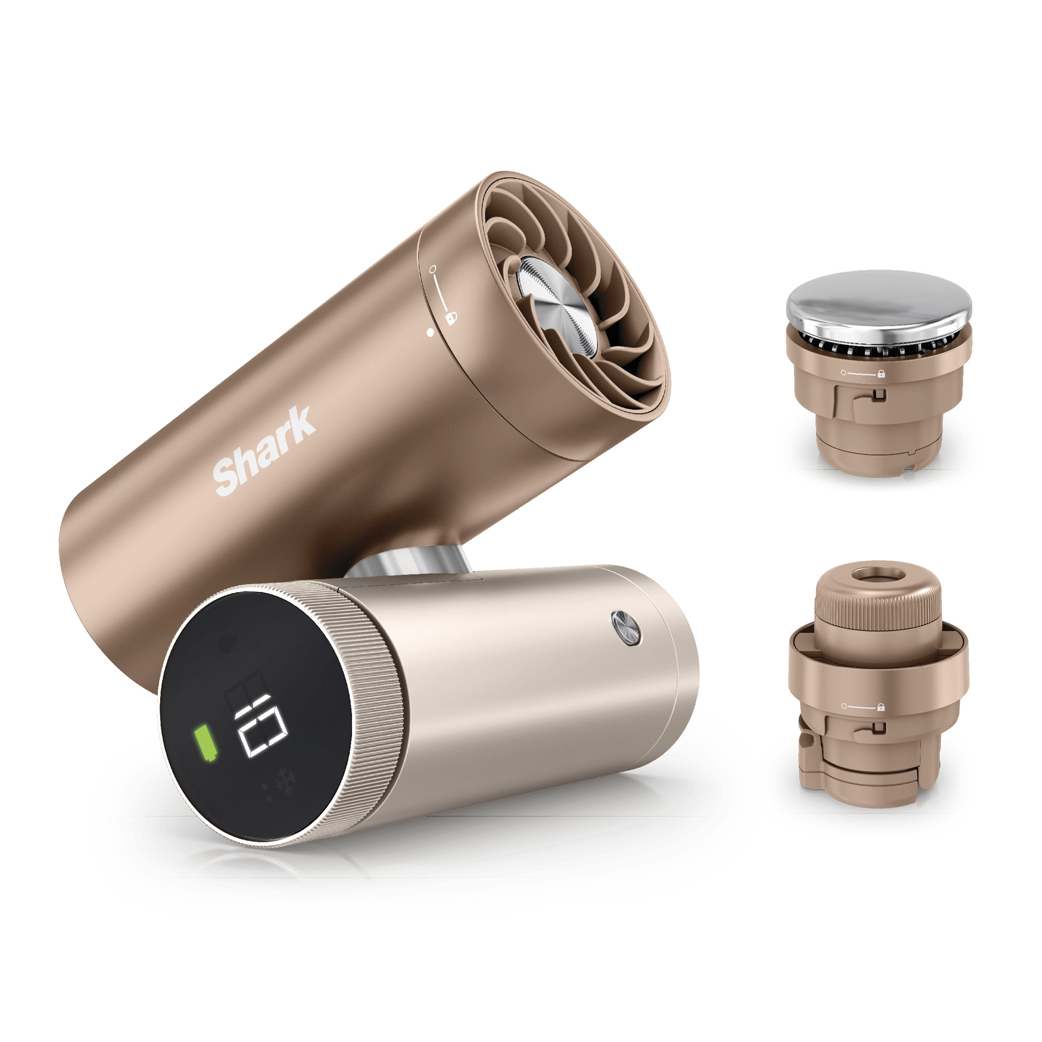 ChillPill™ 3-in-1 Latte Portable Fan | Misting and Cooling