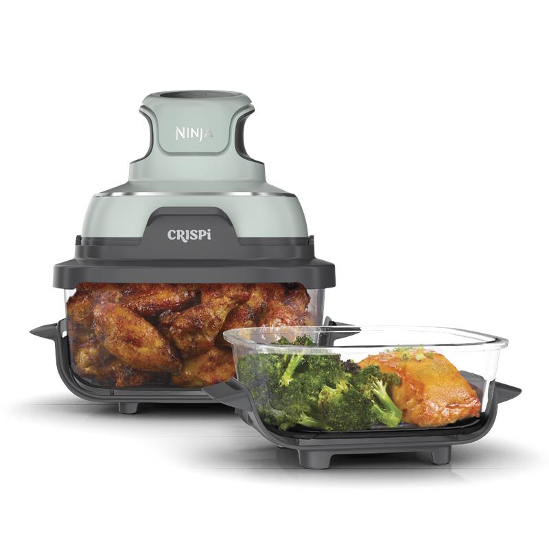 Ninja Crispi® 4-in-1 Portable Glass Air Fryer Cooking System, Sage ...