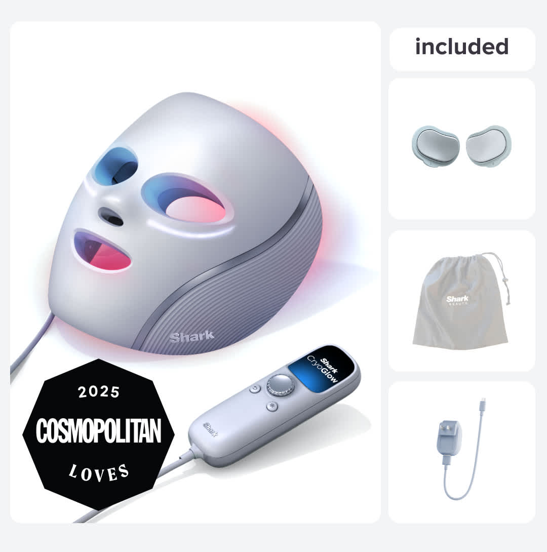 Shark™ CryoGlow™ Red Blue & Infrared iQLED Face Mask & Under Eye ...