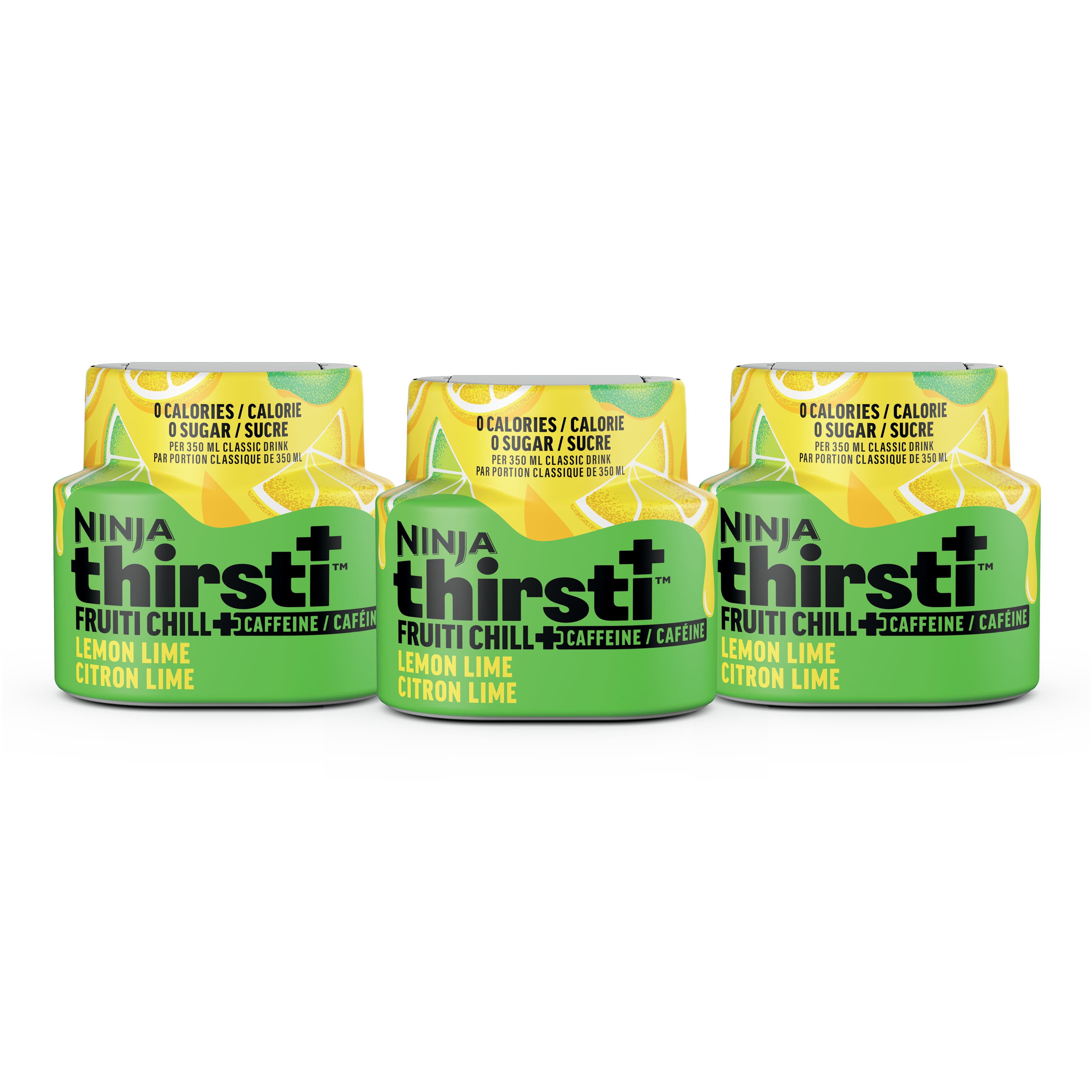 Ninja Thirsti™ FRUITI CHILL + CAFFEINE Lemon Lime Flavored Water Drops ...
