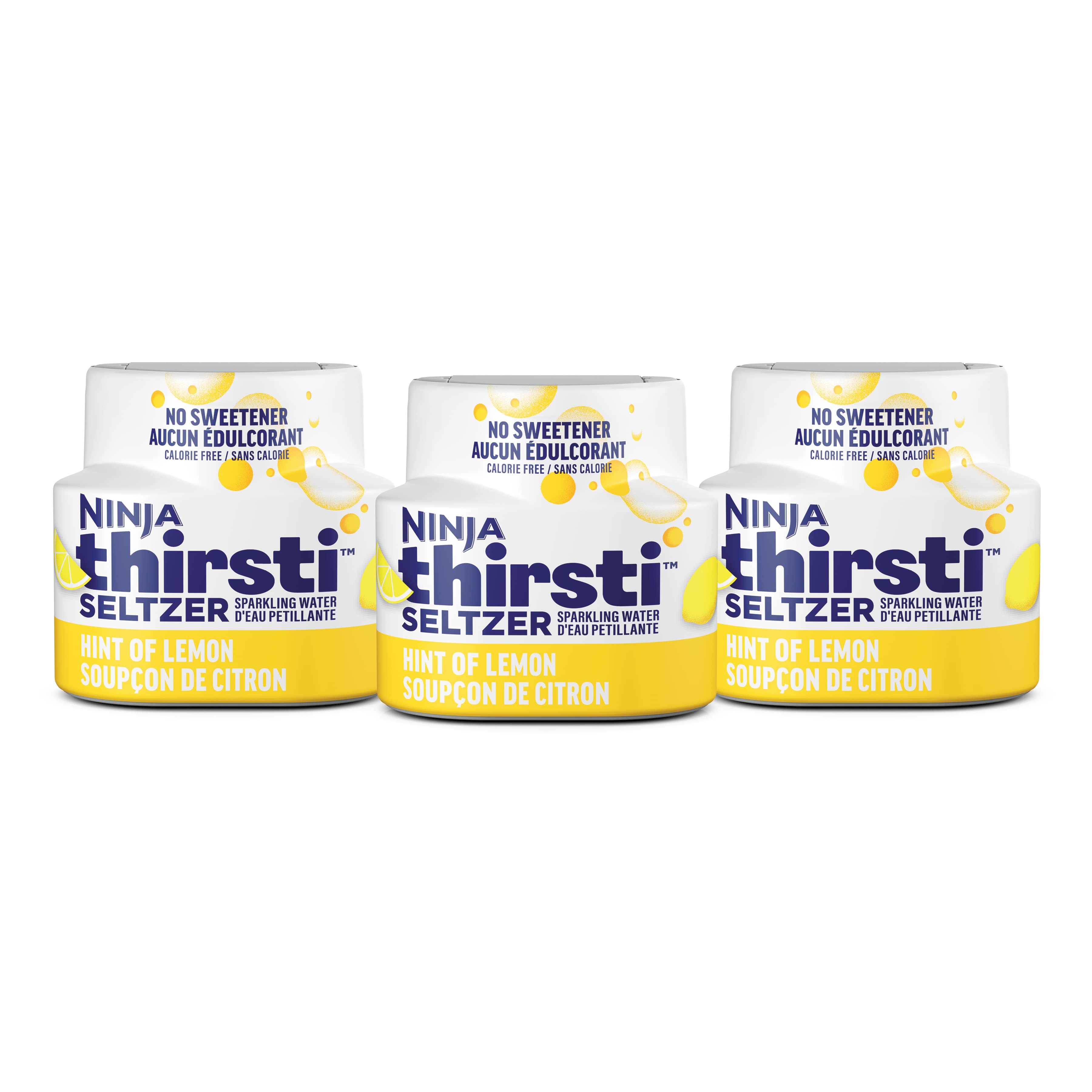 Ninja Thirsti™ SELTZER Lemon Flavoured Water Drops (Unsweetened), 3pack ...