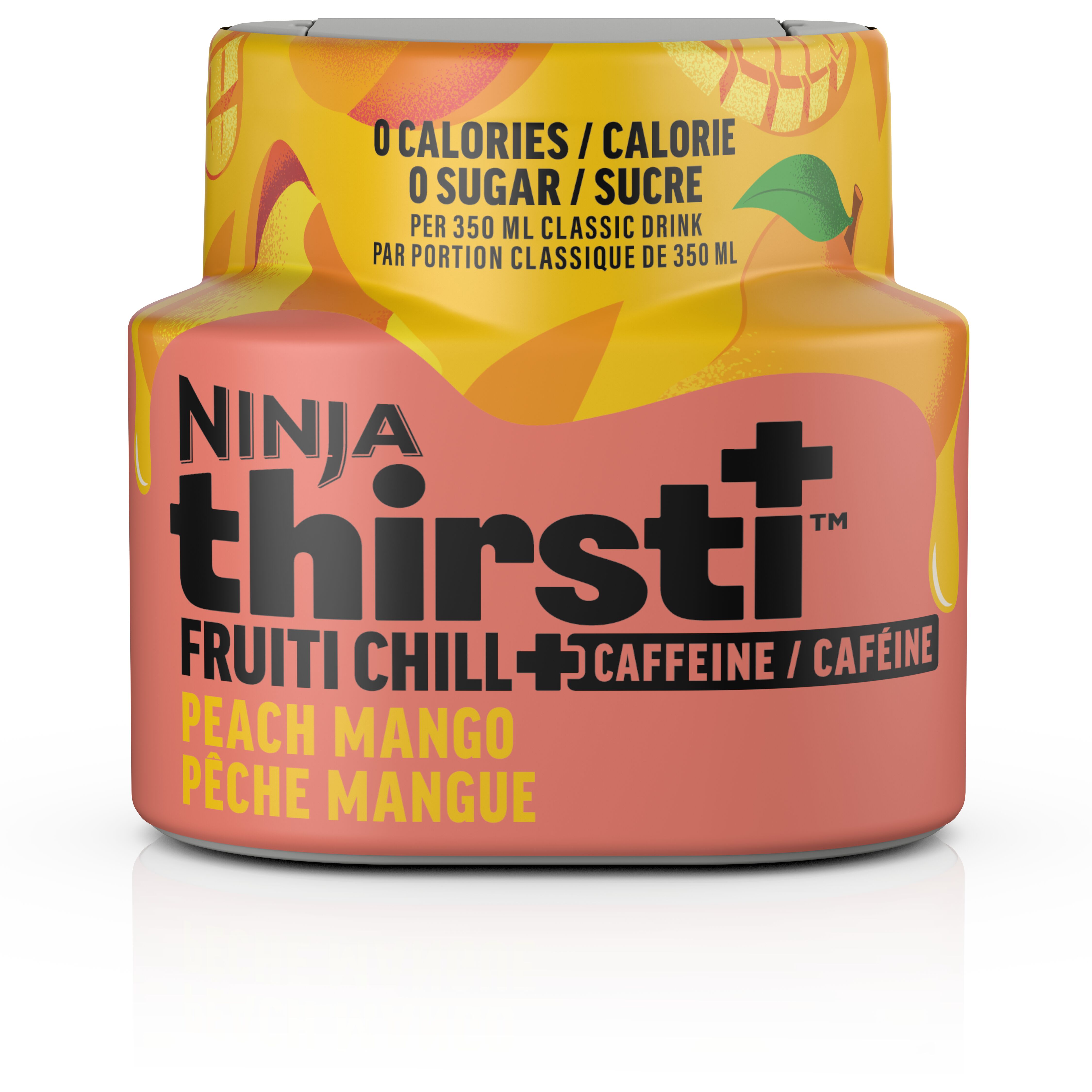 Ninja Thirsti™ FRUITI CHILL + CAFFEINE Peach Mango Flavored Water Drops ...