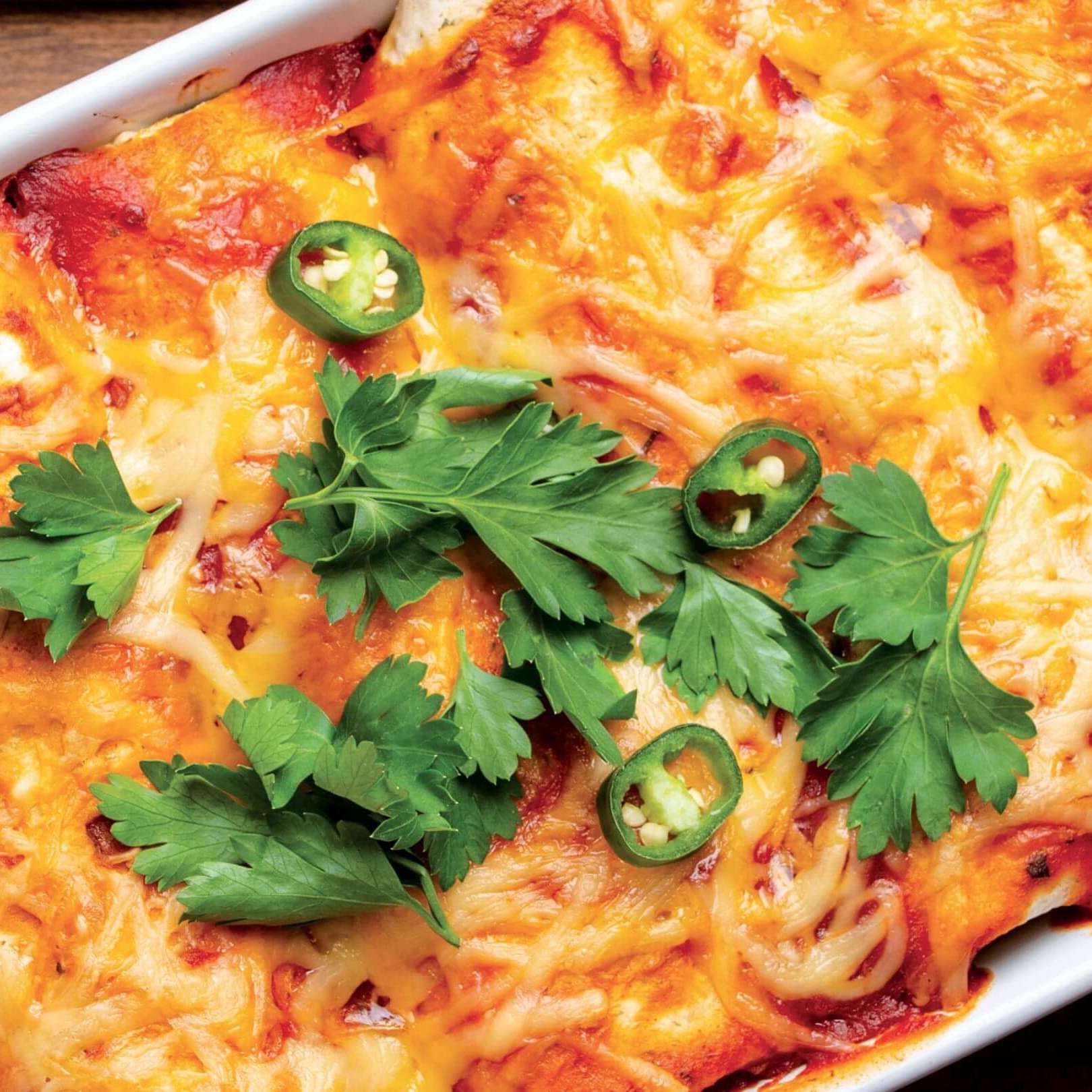Creamy Chicken Enchilada Casserole - Ninja Test Kitchen