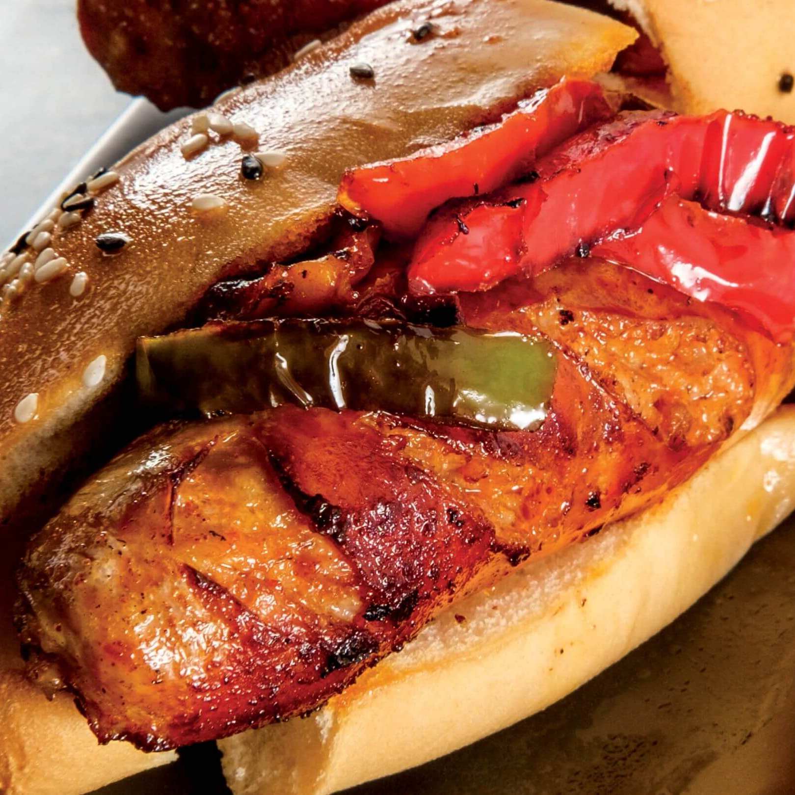 Grilled Chicago-Style Sausage Subs - Ninja Test Kitchen